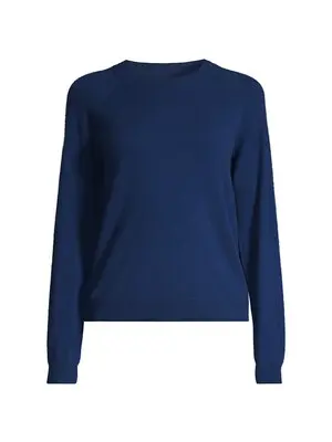 Majestic Filatures Cashmere Crewneck Sweater Blue