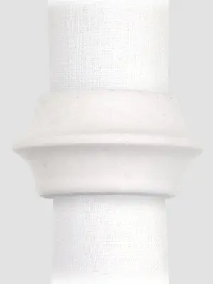 L'Objet 4-piece Terra Cuff Napkin Rings - Stone