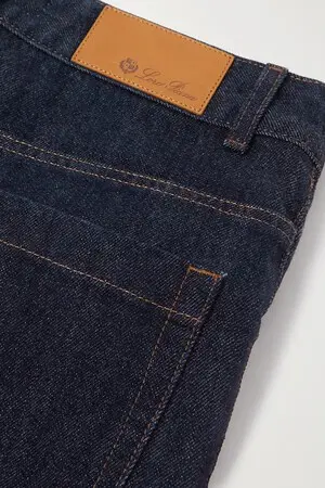 Loro Piana Cashmere-blend Denim High-rise Straight-leg Jeans