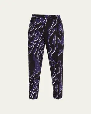 3.1 Phillip Lim Wood Grain Elastic-waist Pants
