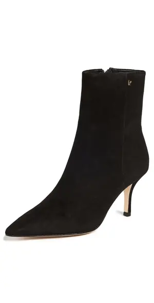 Larroude Mini Kate Suede Boots - Black