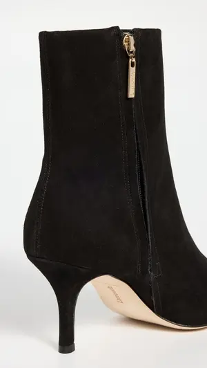 Larroude Mini Kate Suede Boots - Black