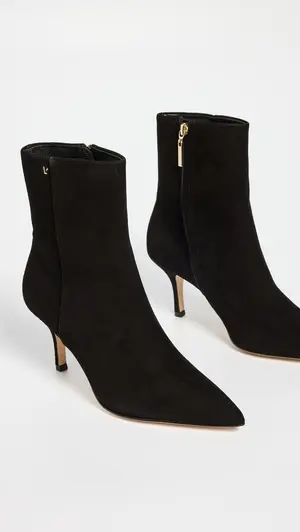 Larroude Mini Kate Suede Boots - Black