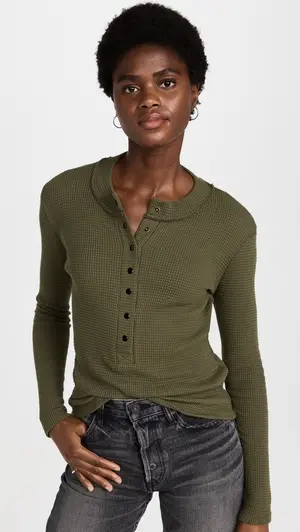 ASKK NY Snap Henley Top