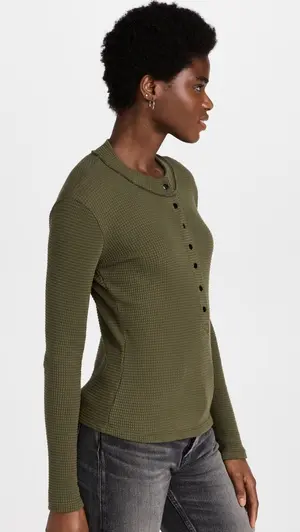 ASKK NY Snap Henley Top