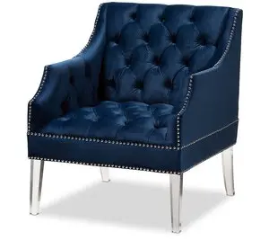 BAXTON STUDIO Silvana Navy Chair - One-color