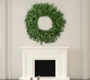 VICKERMAN 42' Cheyenne Pine Christmas Wreath, U Nlit