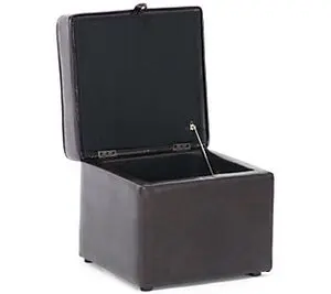 QVC Sydney Brown Modern Storage Ottoman