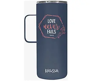 KERUSSO Dual-wall Love Never Fails 22-oz Mug With Handle - One-color