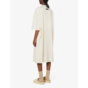 FOG X ESSENTIALS Essentials Logo-tab Cotton-jersey Midi Dress