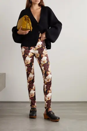 La DoubleJ Sky' Printed Tech-jersey Stirrup Leggings