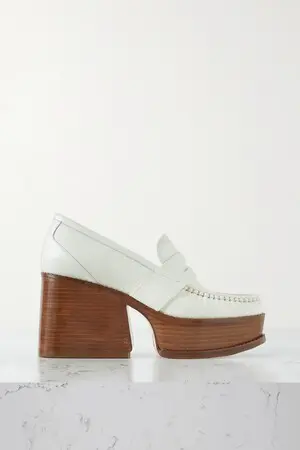 Gabriela Hearst Augusta Leather Platform Loafers