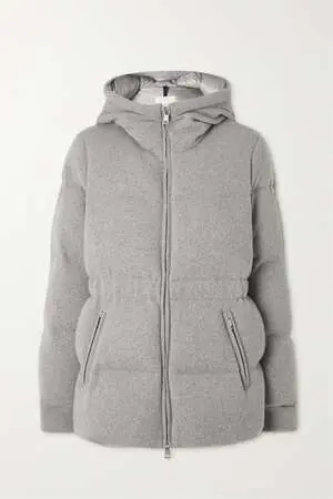 Moncler Daval Hooded Cashmere-blend Down Jacket