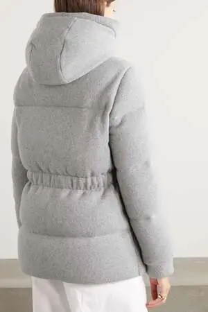 Moncler Daval Hooded Cashmere-blend Down Jacket