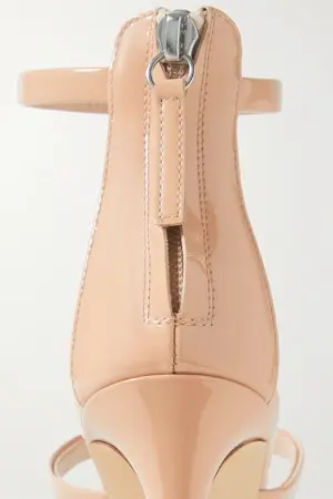 GIUSEPPE ZANOTTI Harmony Patent-leather Sandals - Neutrals