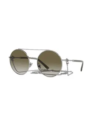 Giorgio Armani Chain-detail Round-frame Sunglasses