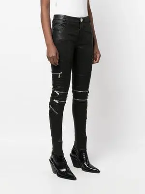 Philipp Plein Leather Trousers