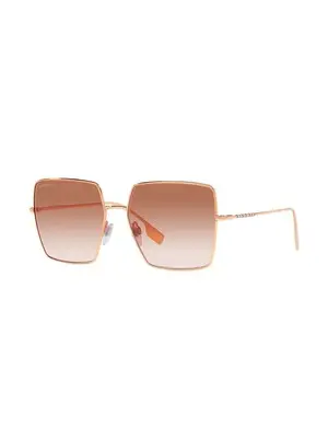 Burberry Square-frame Sunglasses - Gold