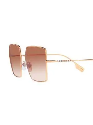 Burberry Square-frame Sunglasses - Gold