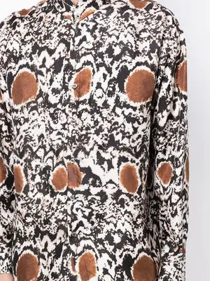 EDWARD CRUTCHLEY Abstract-pattern Long-sleeve Shirt