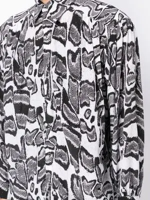 EDWARD CRUTCHLEY Abstract-pattern Long-sleeve Shirt