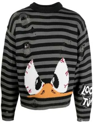 Gcds Intarsia-knit Striped Jumper