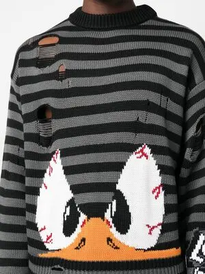 Gcds Intarsia-knit Striped Jumper