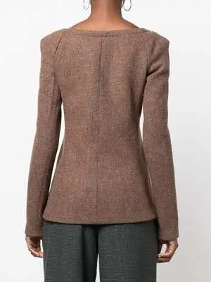 Veronique Leroy Fitted Square-neck Jacket