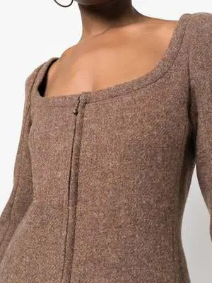 Veronique Leroy Fitted Square-neck Jacket