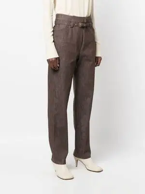 Veronique Leroy Belted-waist Tailored Trousers