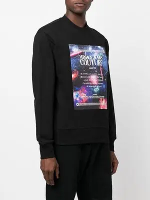 Versace Graphic Print Crew Neck Sweatshirt