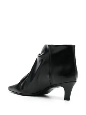 TOTEME 60mm Leather Ankle Boots