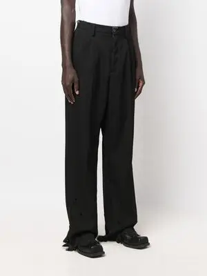 Marni Distressed Straight-leg Trousers