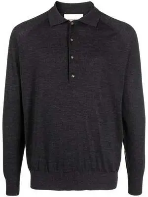 Nanushka Wool Long-sleeve Polo Shirt