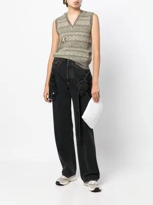 MERYLL ROGGE Disconnected Raw-cut Jeans
