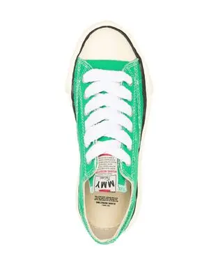 Mihara Yasuhiro Peterson Original Sole Cotton-canvas Trainers - Green