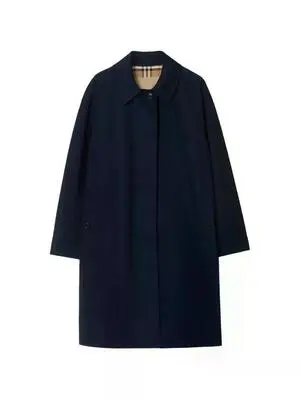 Burberry The Camden Heritage Car Coat - Blue