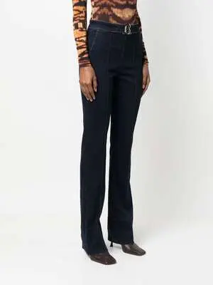 BLUGIRL Logo-buckle Bootcut Jeans