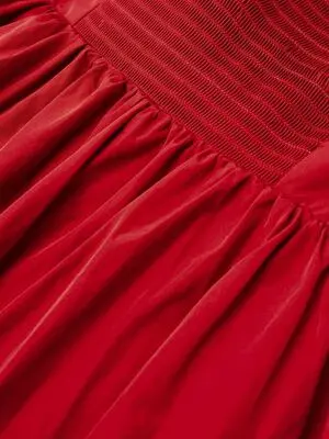 Red Valentino Bow-embellished Strapless Mini Dress