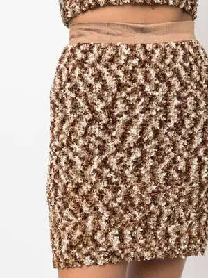 LUKHANYO MDINGI Mélange-effect Mini Skirt