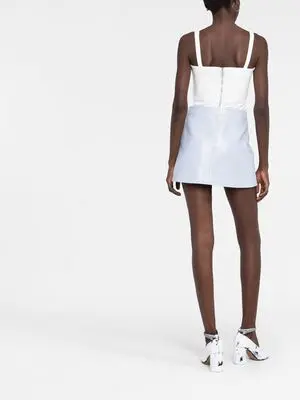 COURREGES Logo Patch Mini Skirt - Purple