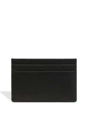Smythson Panama Calfskin Card Holder - Black