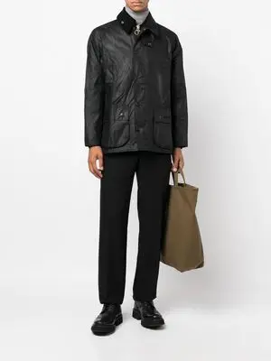 Barbour Bedale Waxed Cotton Jacket - Black