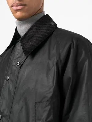 Barbour Bedale Waxed Cotton Jacket - Black