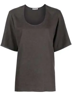 LOW CLASSIC Scoop-neck T-shirt - Grey