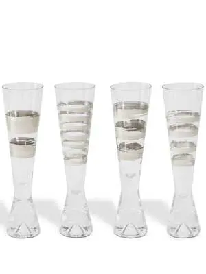 TOM DIXON Tank Champagne Glass Set - White