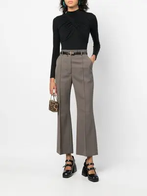 Viktor & Rolf Cotton-lyocell Blend Draped Bodysuit