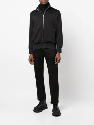 Palm Angels Logo-print Track Jacket - Black