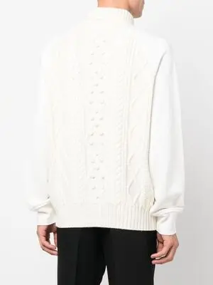 Neil Barrett Embroidered-logo Sleeve Knit Jumper