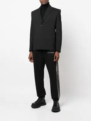 Palm Angels Logo-print Cotton Track Pants - Black